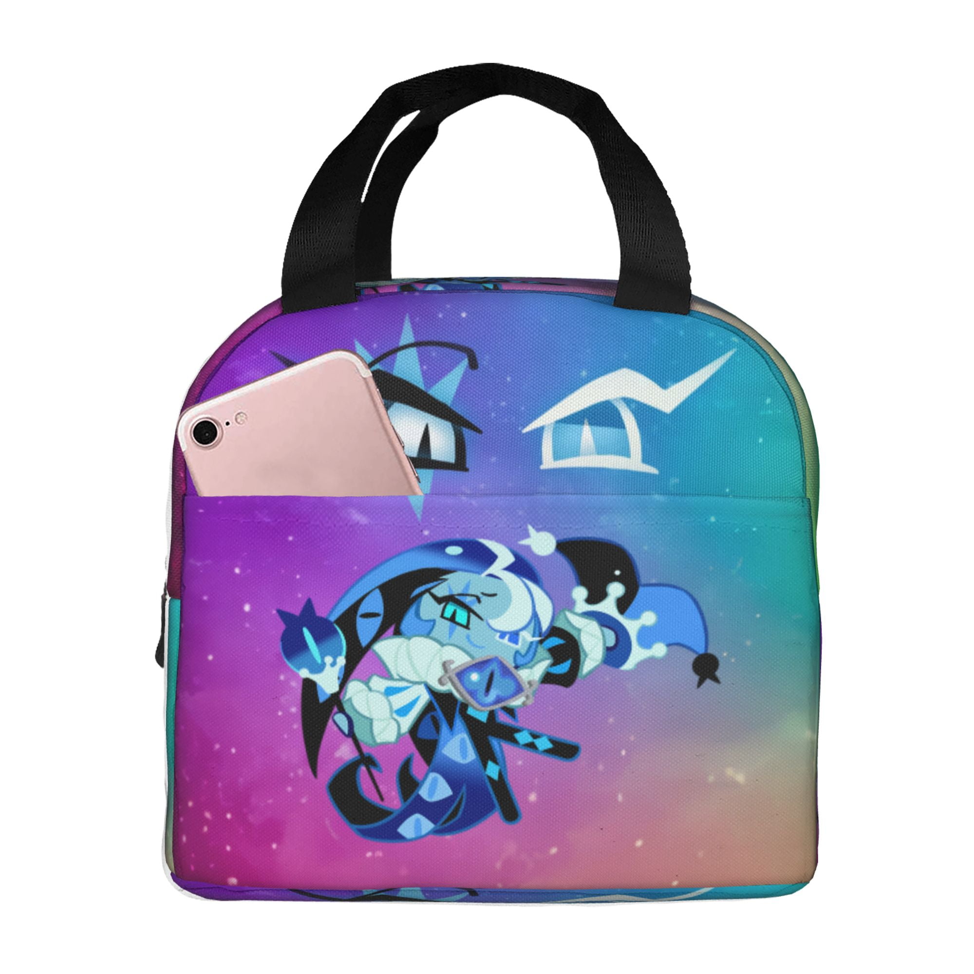Shadow Milk Cookie Lunch Bag Tote Bag Insulated Lunch Box Picnic Beach ...
