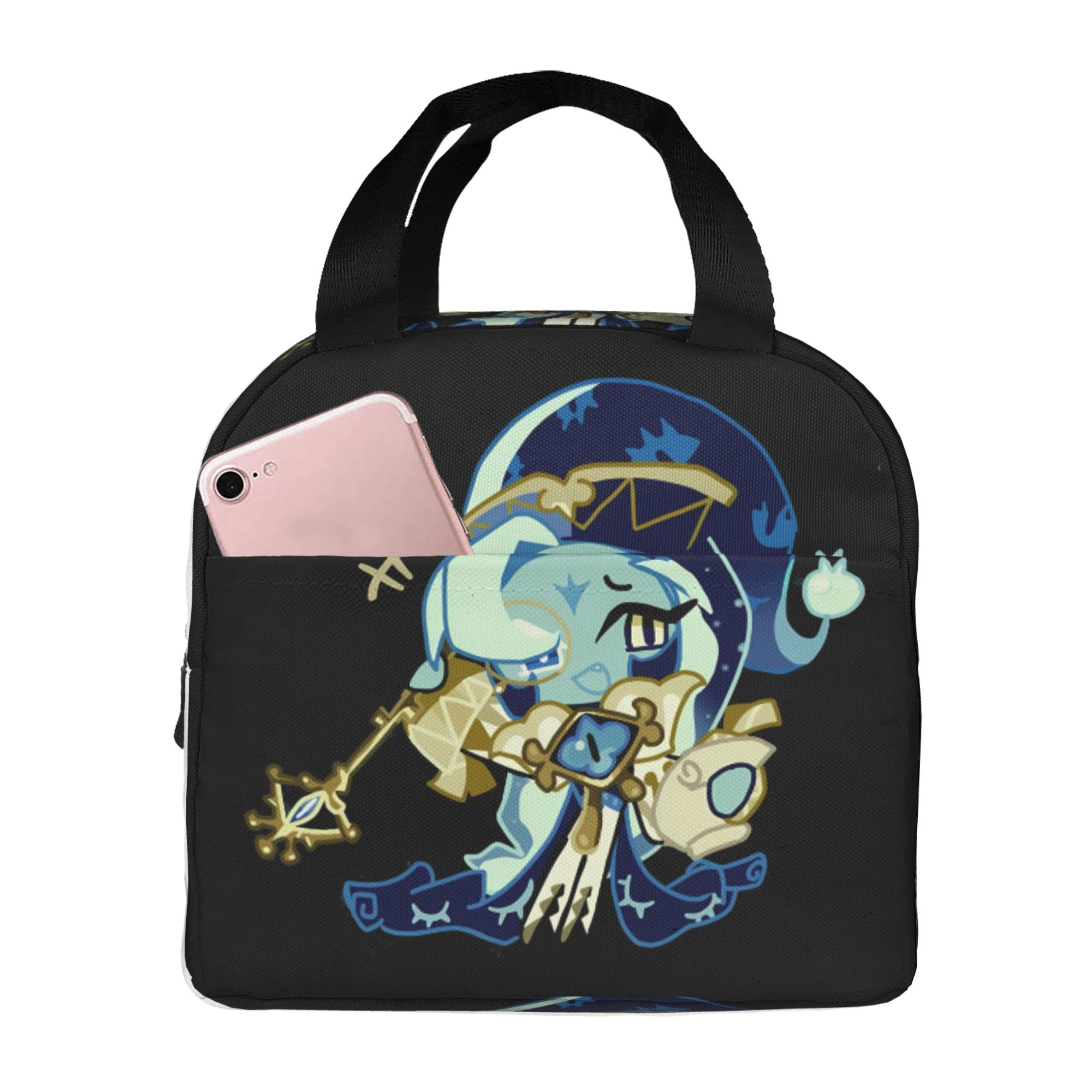 Shadow Milk Cookie Lunch Bag Tote Bag Insulated Lunch Box Picnic Beach ...