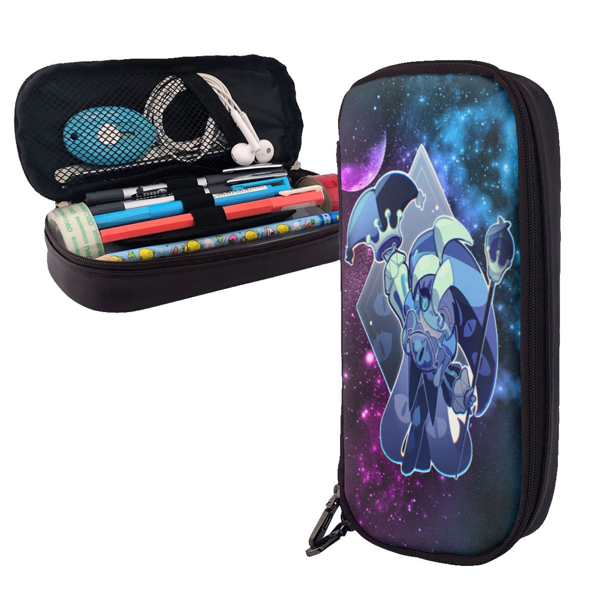 Shadow Milk Cookie Pencil Case Portable Pen Bag Pouch With Zipper For ...