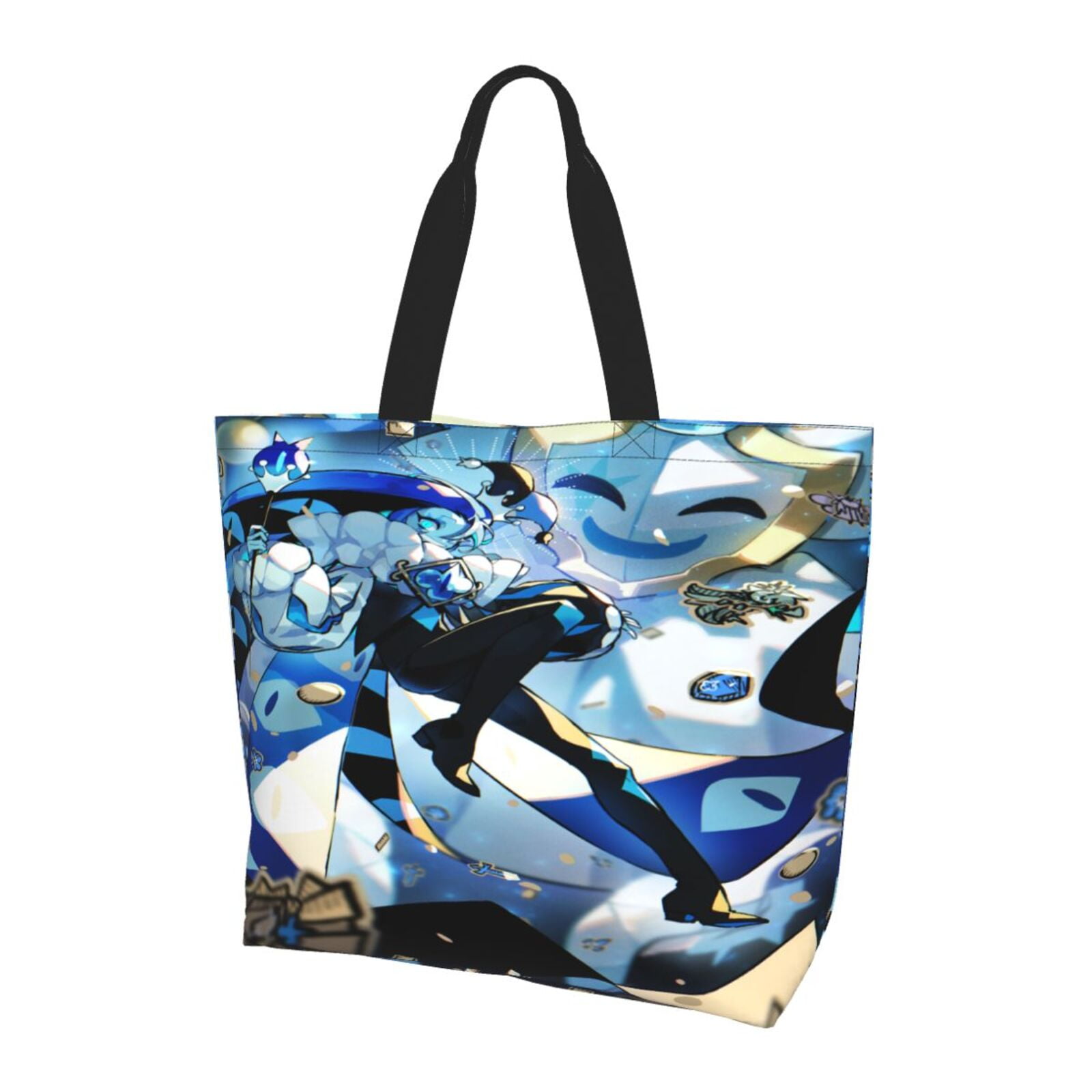 Shadow Milk Cookie Shopping Tote Bag For Women Cute Beach Bag Portable ...