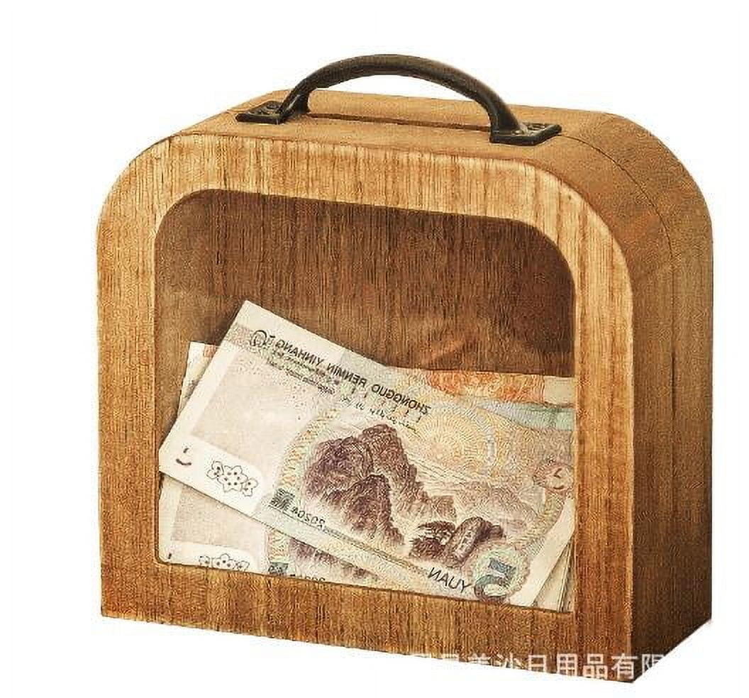 Shadow Money Box Travel Fund Bank for Adults Vacation Savings Jar with ...