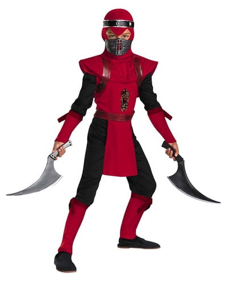 Shadow Ninjas Night Fury Red Viper Ninja Deluxe Boys Costume, 7-8 ...