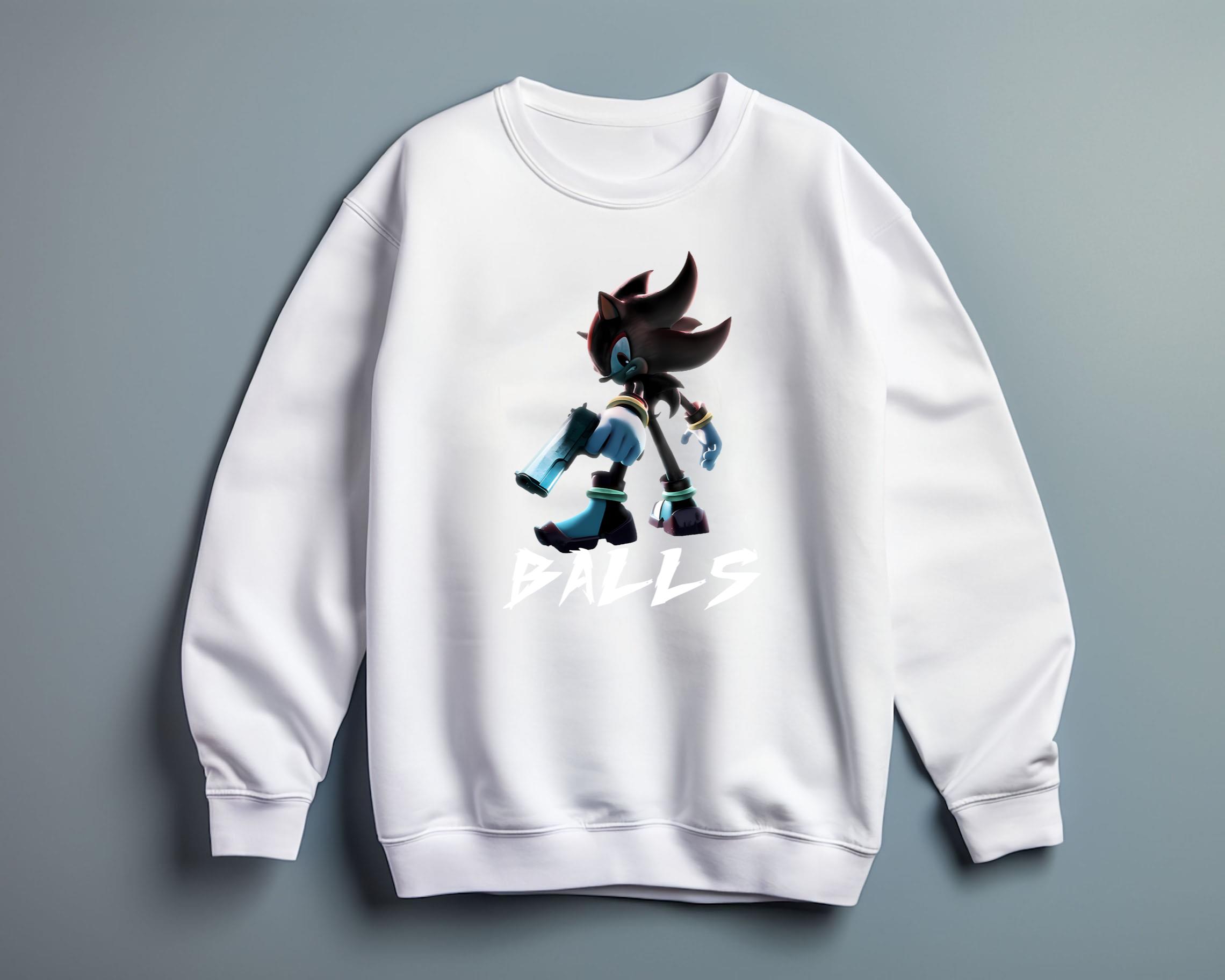 Shadow Runner Meme Graphic Shirt, Edgy Blue Blur-Inspired Parody Shirt ...