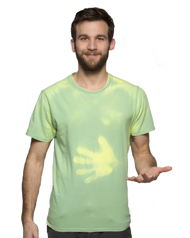 Shadow Shifter Color Changing Adult Short Sleeve Green to Yellow T ...