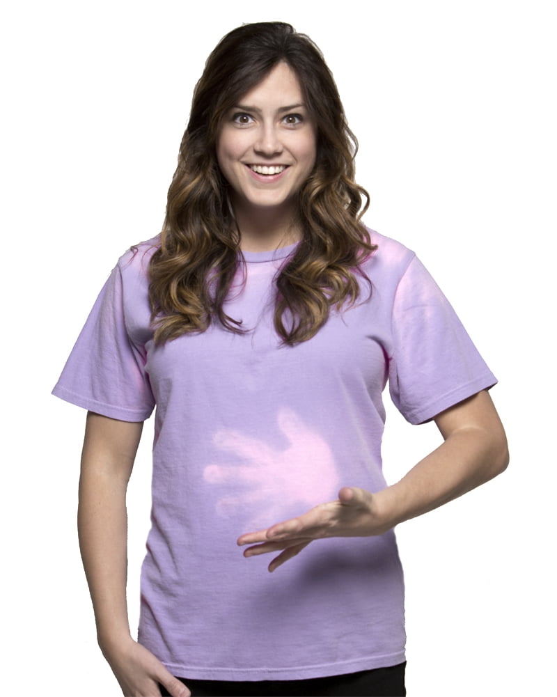 Shadow Shifter Color Changing Adult Short Sleeve Purple to Pink T ...