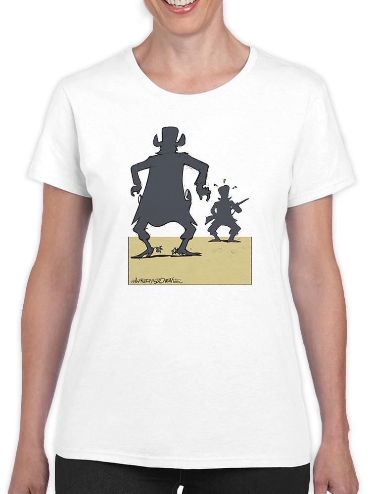 Shadow Showdown T-Shirt Women -Wilfred Hildonen Designs, Female Small ...