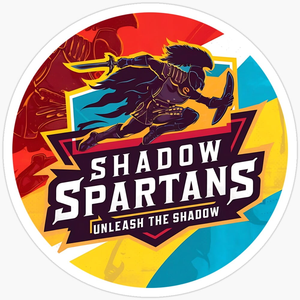Shadow Spartans - Freely Invented Sports Team Sticker Baseball Sticker ...