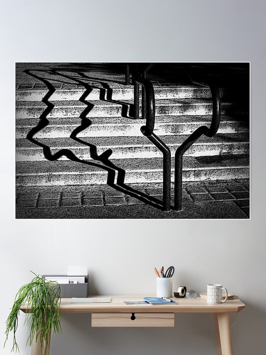 Shadow Stepping Poster Wall Art, Modern Wall Decor For Living Room ...