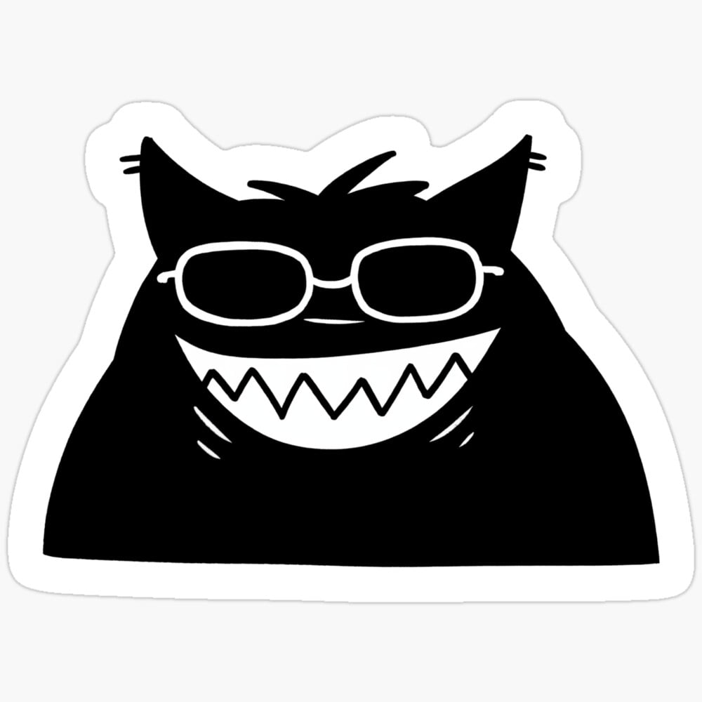 Shadow "Taxes" Whiskington Sticker Phone Decal Water Bottle Stickers ...