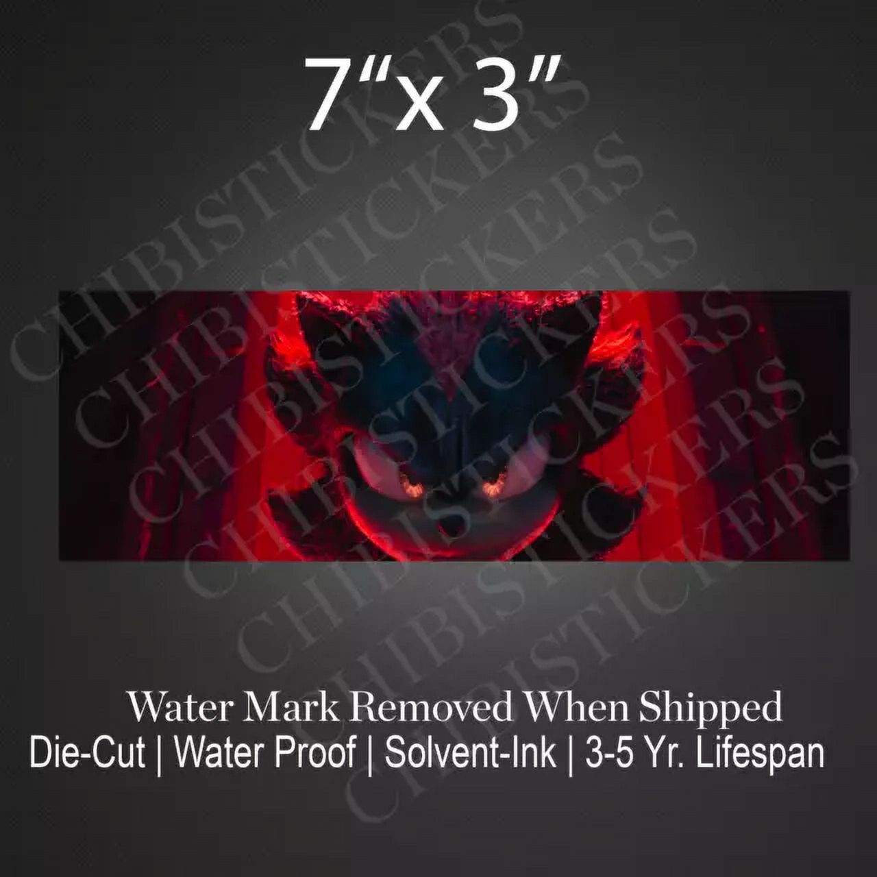Shadow The Hedgehog Car Bumper Sonic Slap Sticker Vinyl Waterproof ...