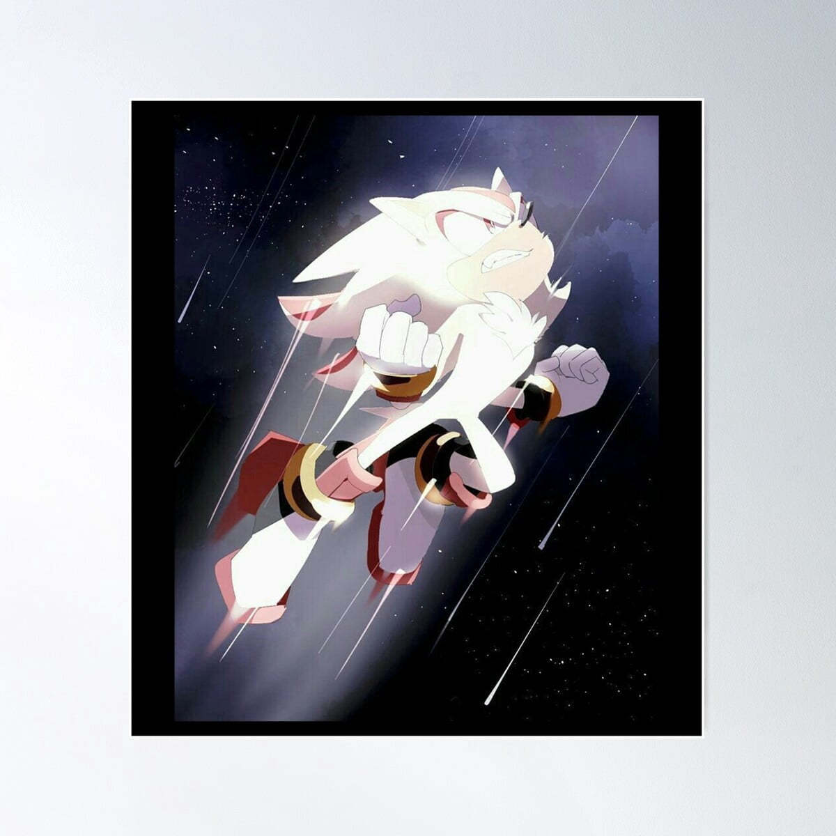Shadow The Hedgehog Poster Wall Art, Modern Wall Decor For Living Room ...