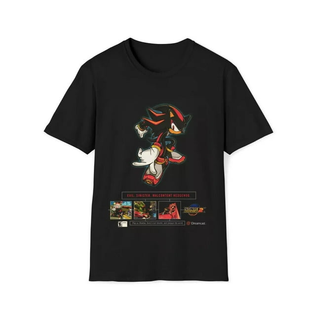 Shadow The Hedgehog Sonic Adventure 2 Unisex T-Shirt - Walmart.com