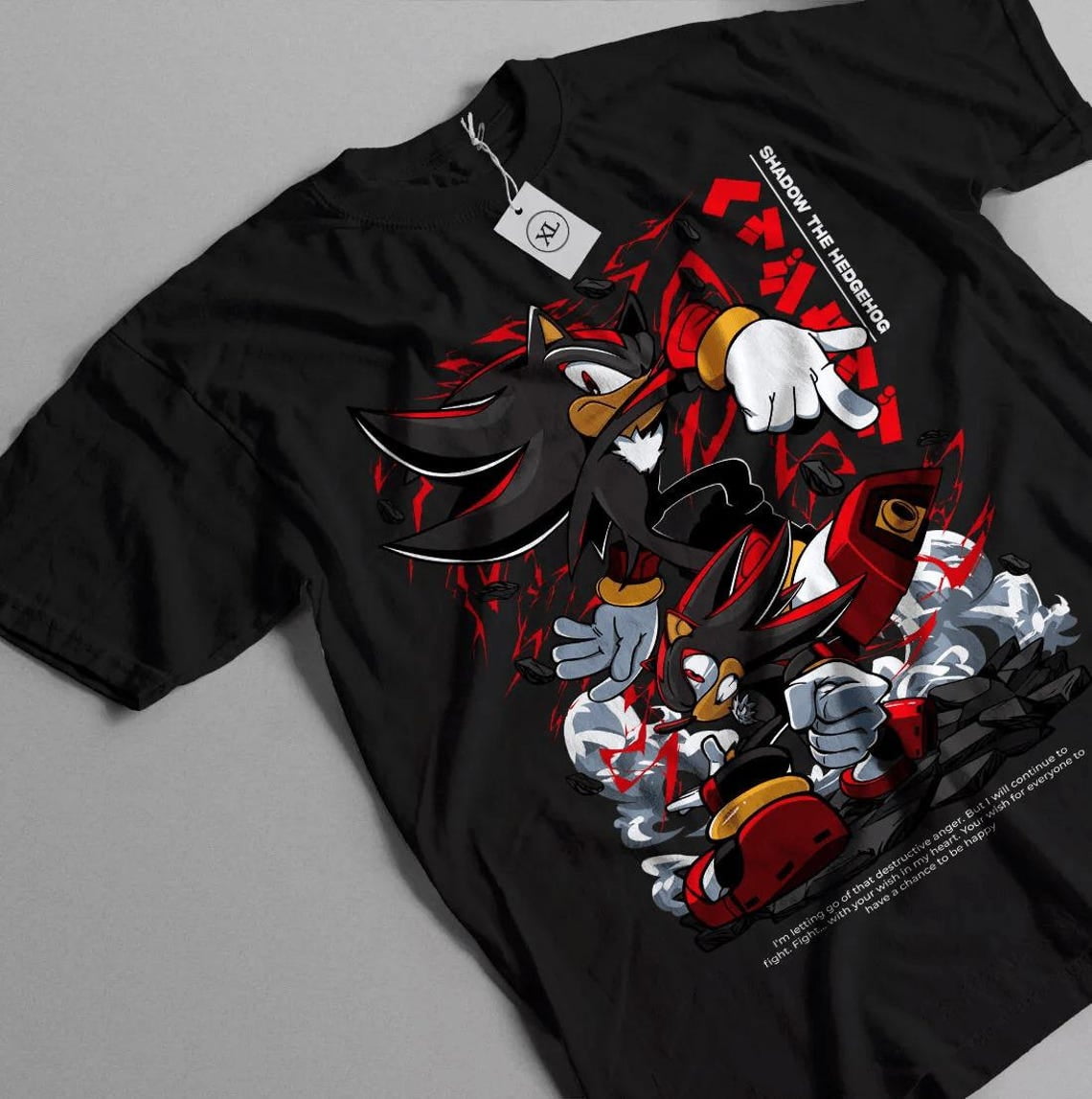 Shadow The Hedgehog T-Shirt, Heroes Tee Sonic Vintage Gift Shirt, Video ...