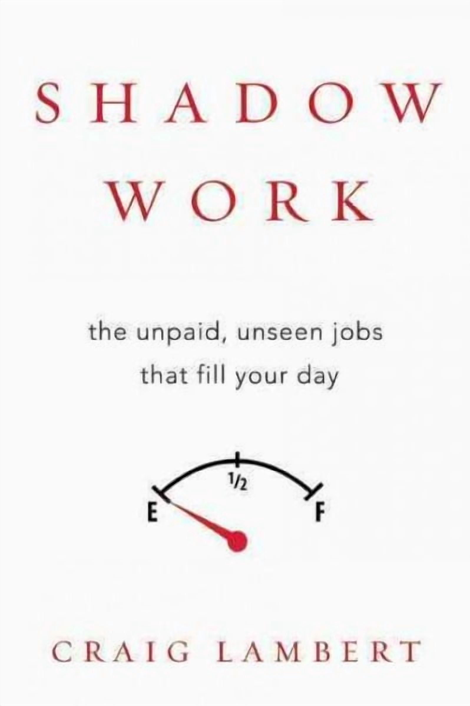 Shadow Work : The Unpaid, Unseen Jobs That Fill Your Day (Paperback ...