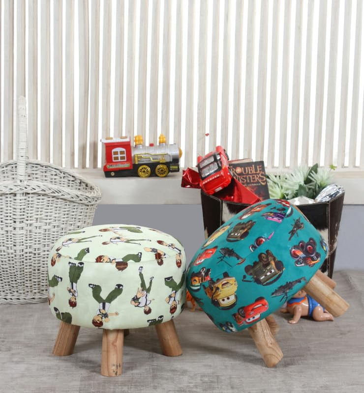 ShadowKart Ottoman Kids pouffe Stool for Small Baby Study Stool for ...