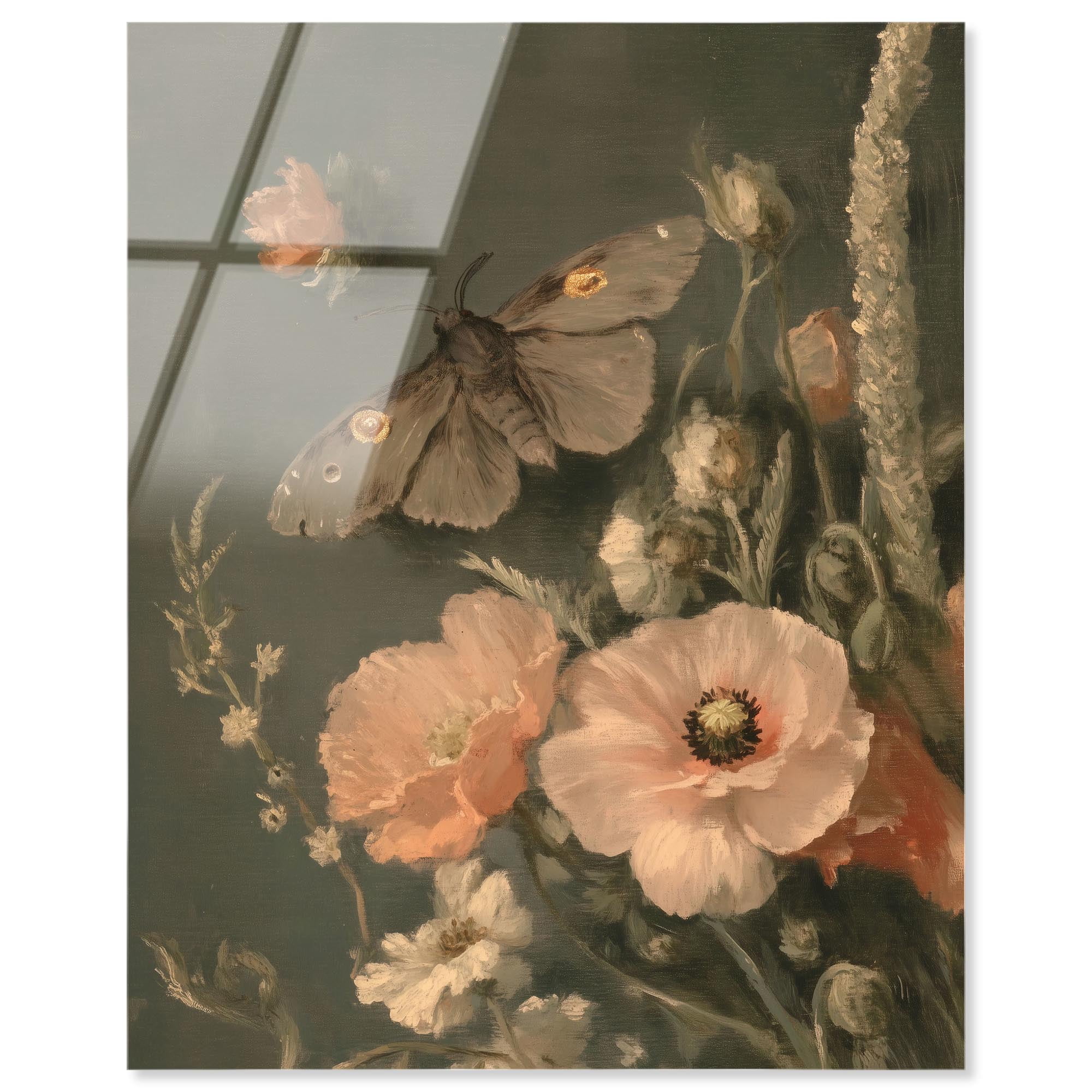 Shadowed Flutter Acrylic Vintage Wall Decor by Art Remedy, Ready to ...
