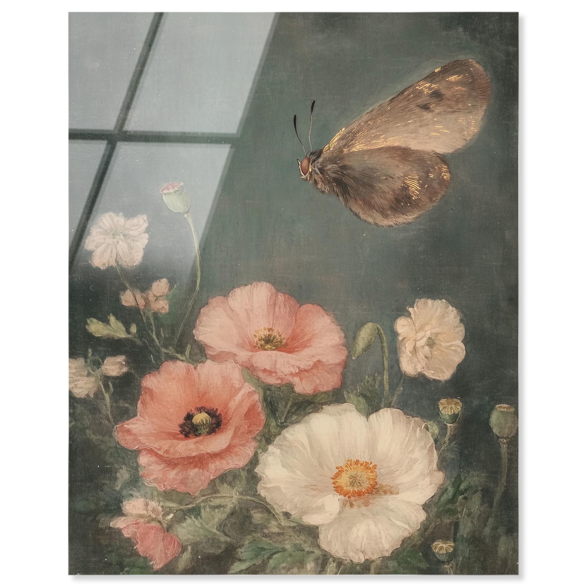 Shadowed Flutter II Acrylic Vintage Wall Decor by Art Remedy, Ready to ...