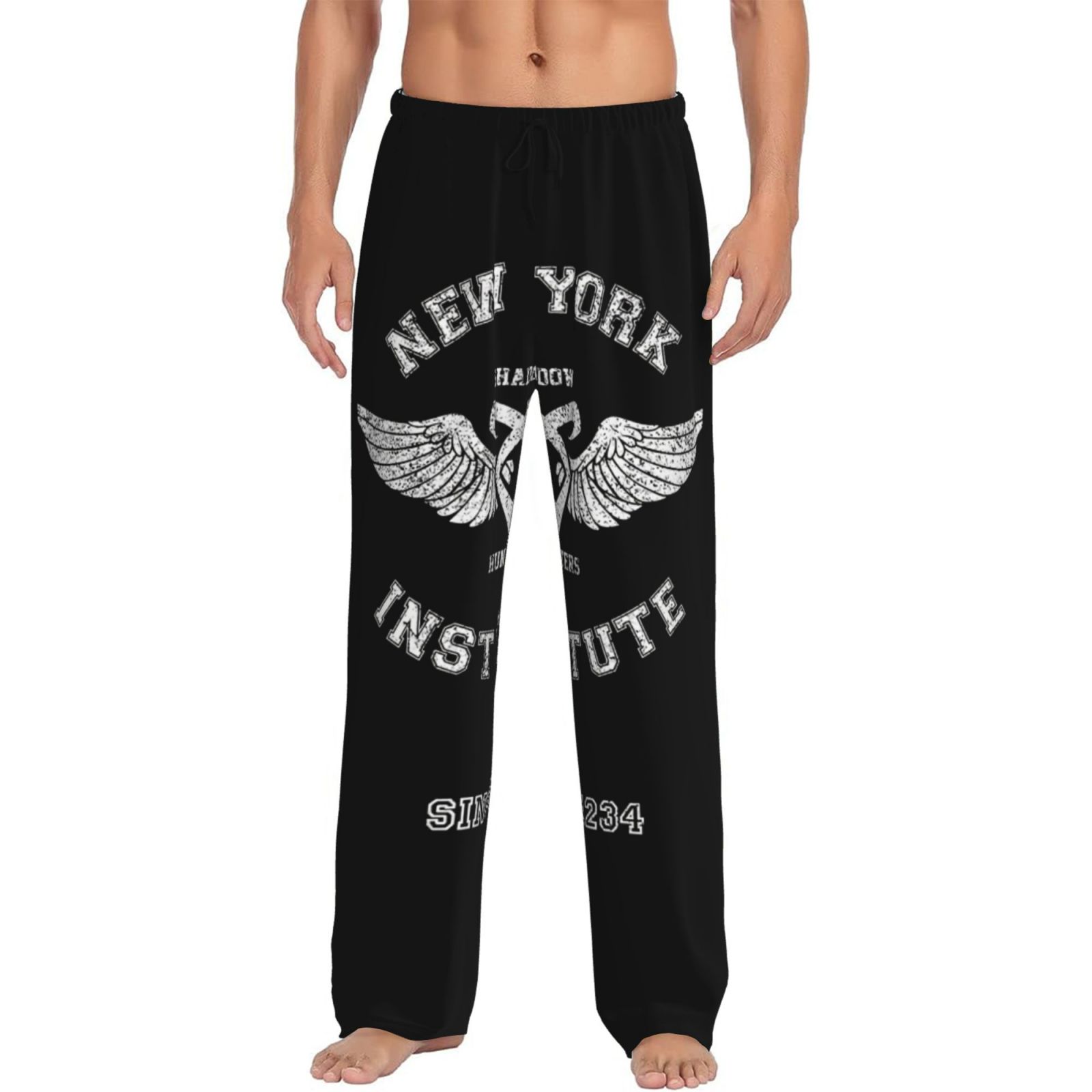 Shadowhunters Anime Cartoon All-Over Print Men'S Black Pajama Pants ...