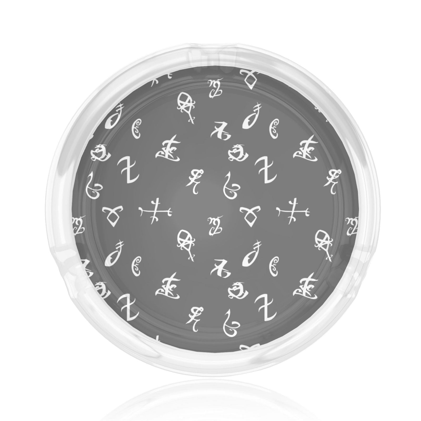 Shadowhunters Runes Round Glass Ashtray 3d Printing For Indoor And ...