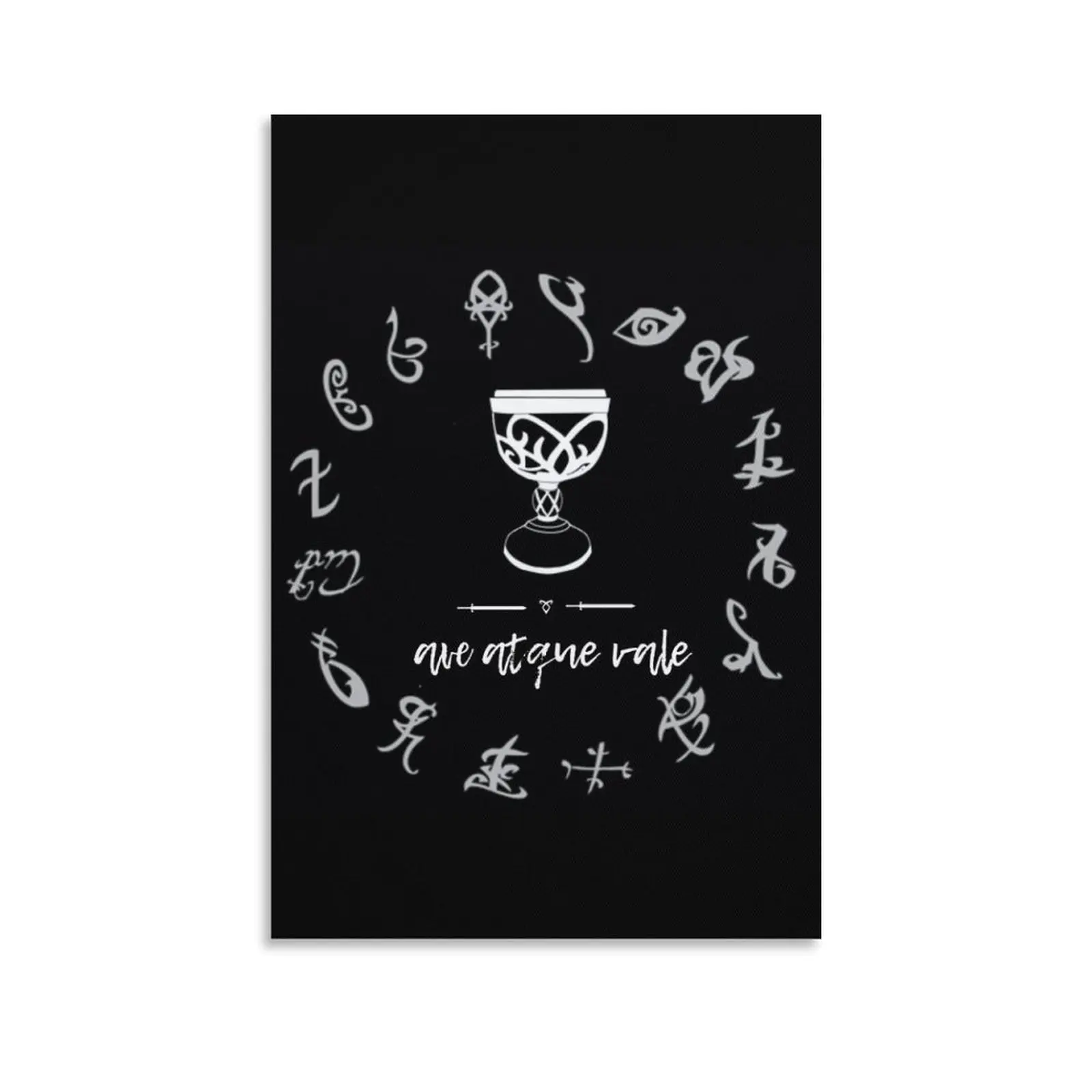 Shadowhunters Runes and Quote Canvas Painting painting wall decoration ...