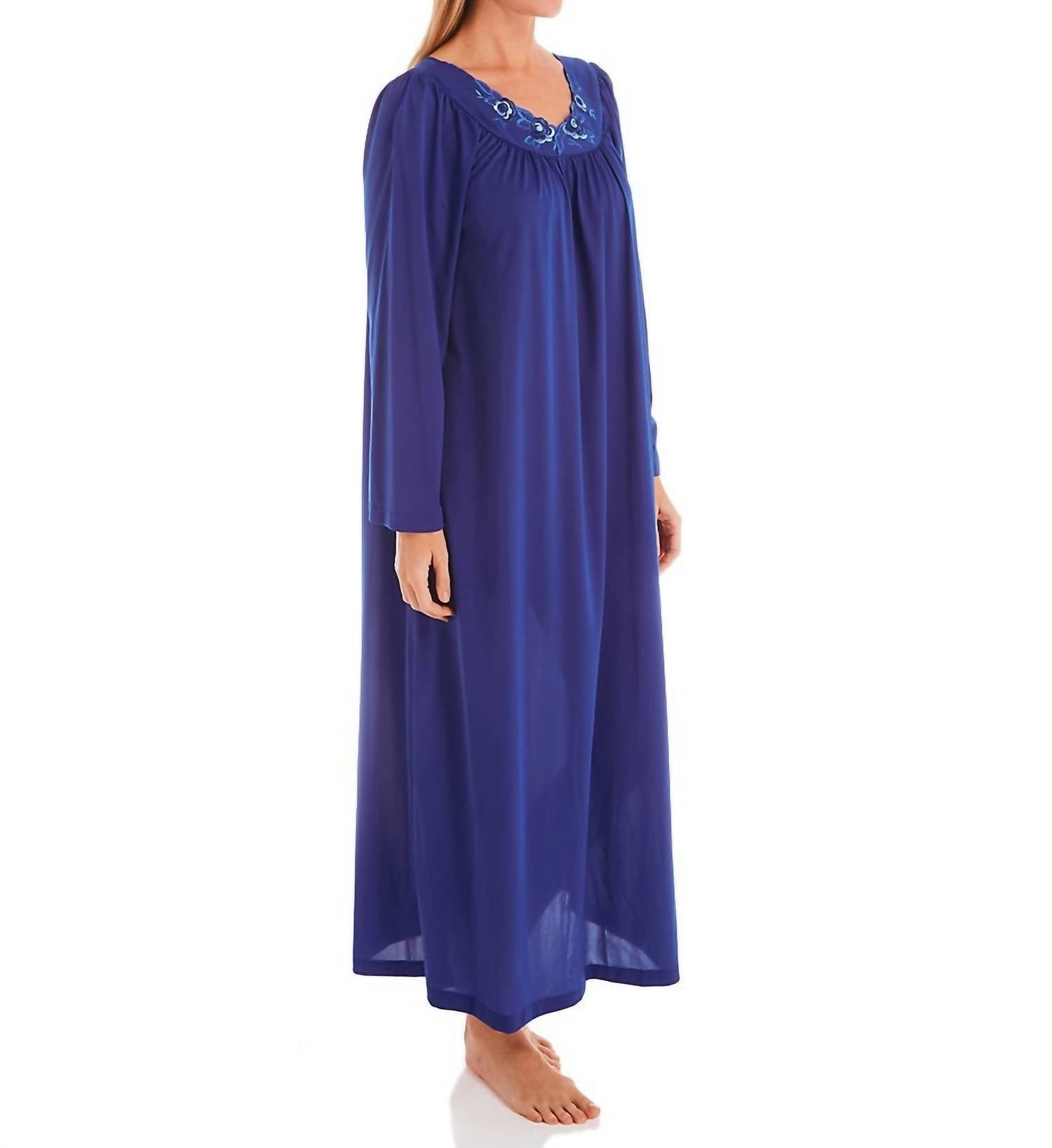 Shadowline Lingerie Petals 53 Inch Long Sleeve Gown - Walmart.com