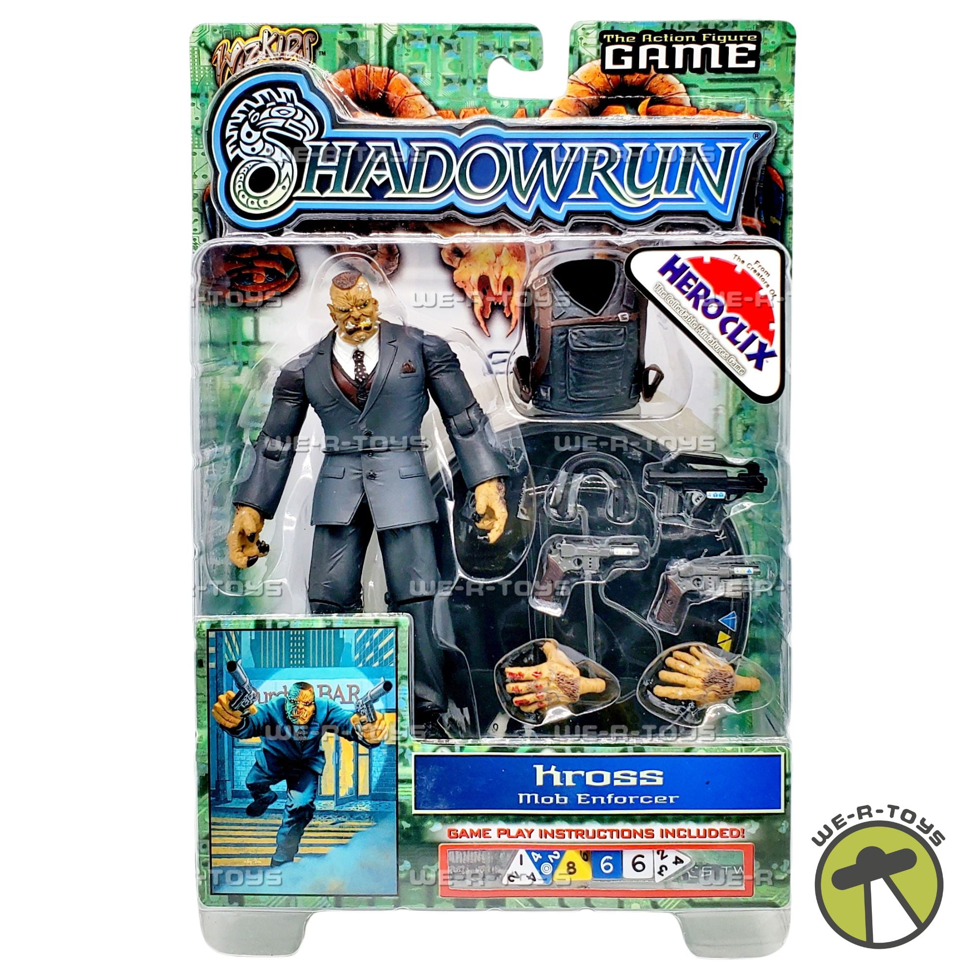 Shadowrun Kross Mob Enforcer Hero Clix Action Figure 2003 WizKids 6411 ...