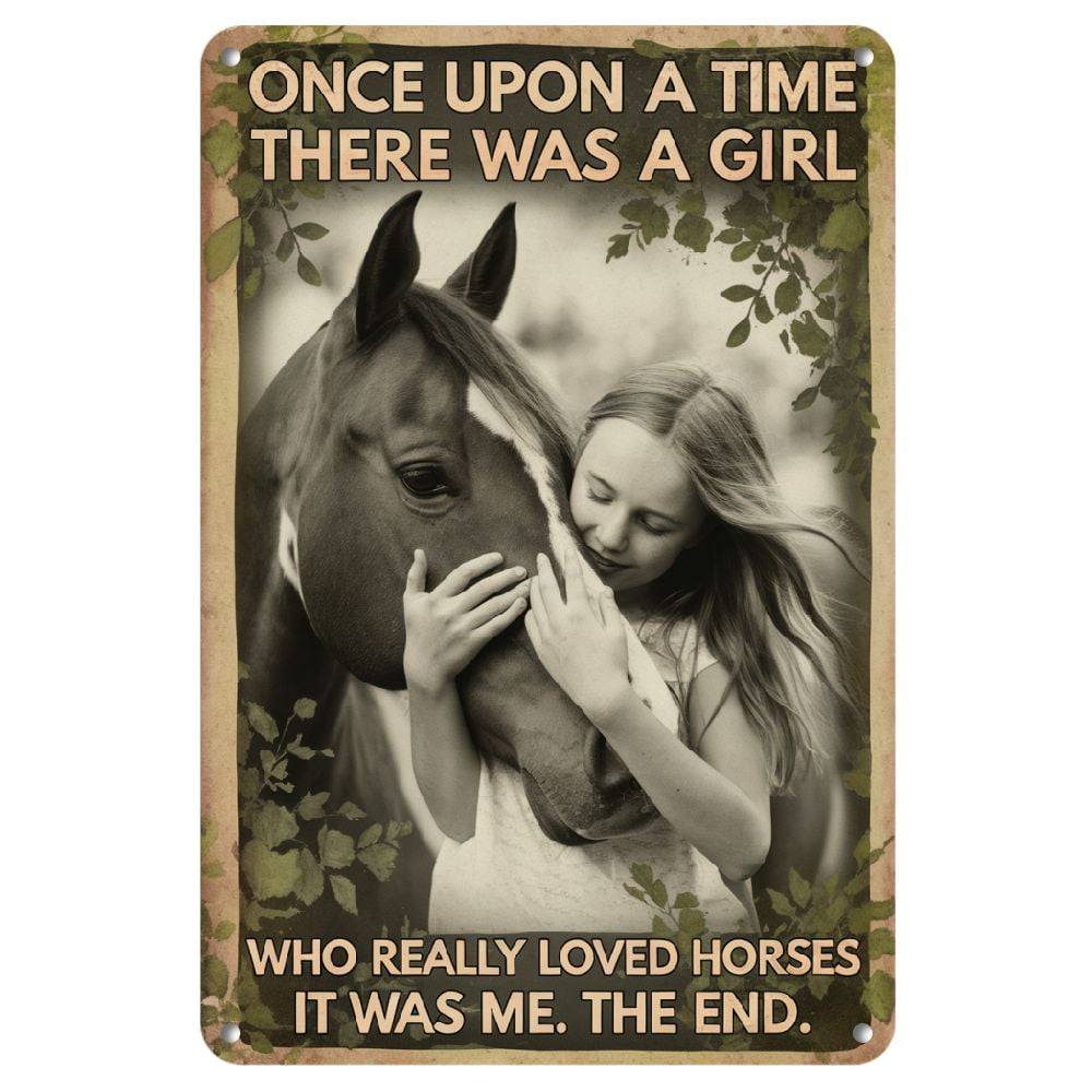 Shadudu 8x12 Inch Tin Metal Decorative Wall Paintings Man and Nature ...