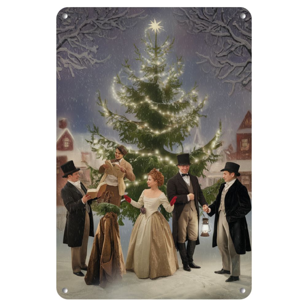 Shadudu 8x12 Inch Tin Metal Decorative Wall Paintings Set - and Charm ...