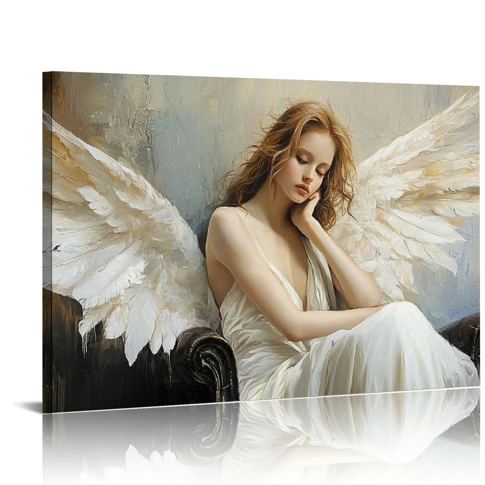 Shadudu Angel Pictures for Wall Abstract Angel Canvas Painting Angel ...