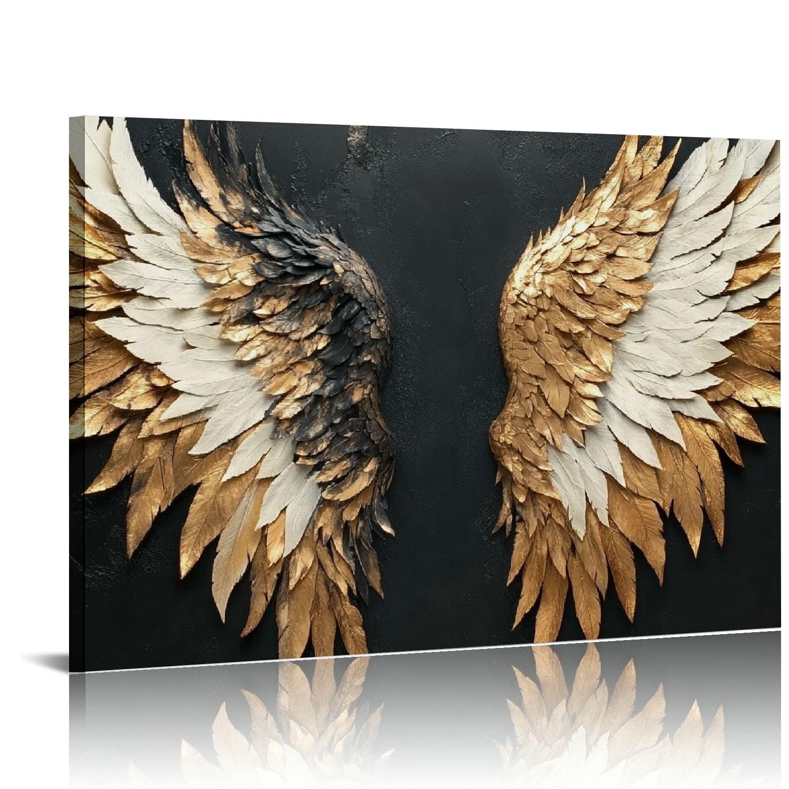 Shadudu Angel Wings Canvas Wall Art Artwork Black And Picture Angel ...