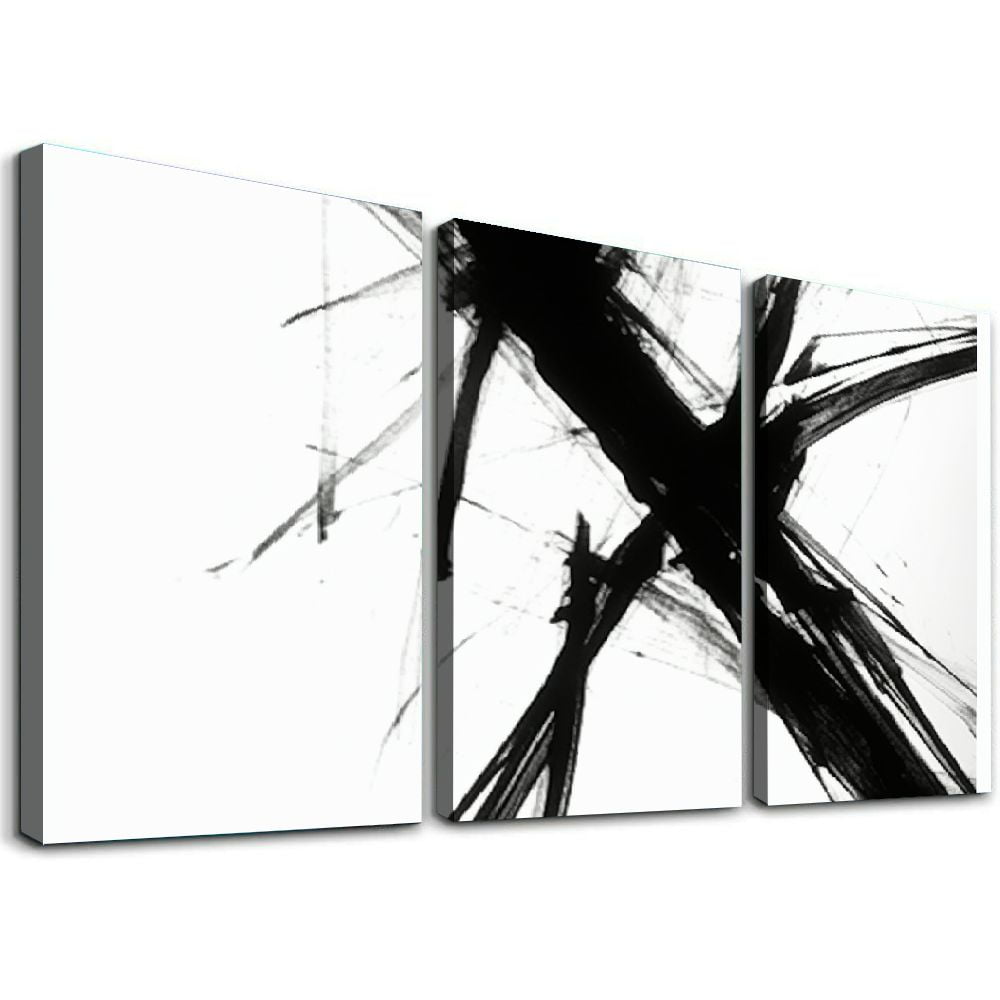 Shadudu Bird Tree Branch Abstract Drawing Canvas Print Set for Home ...