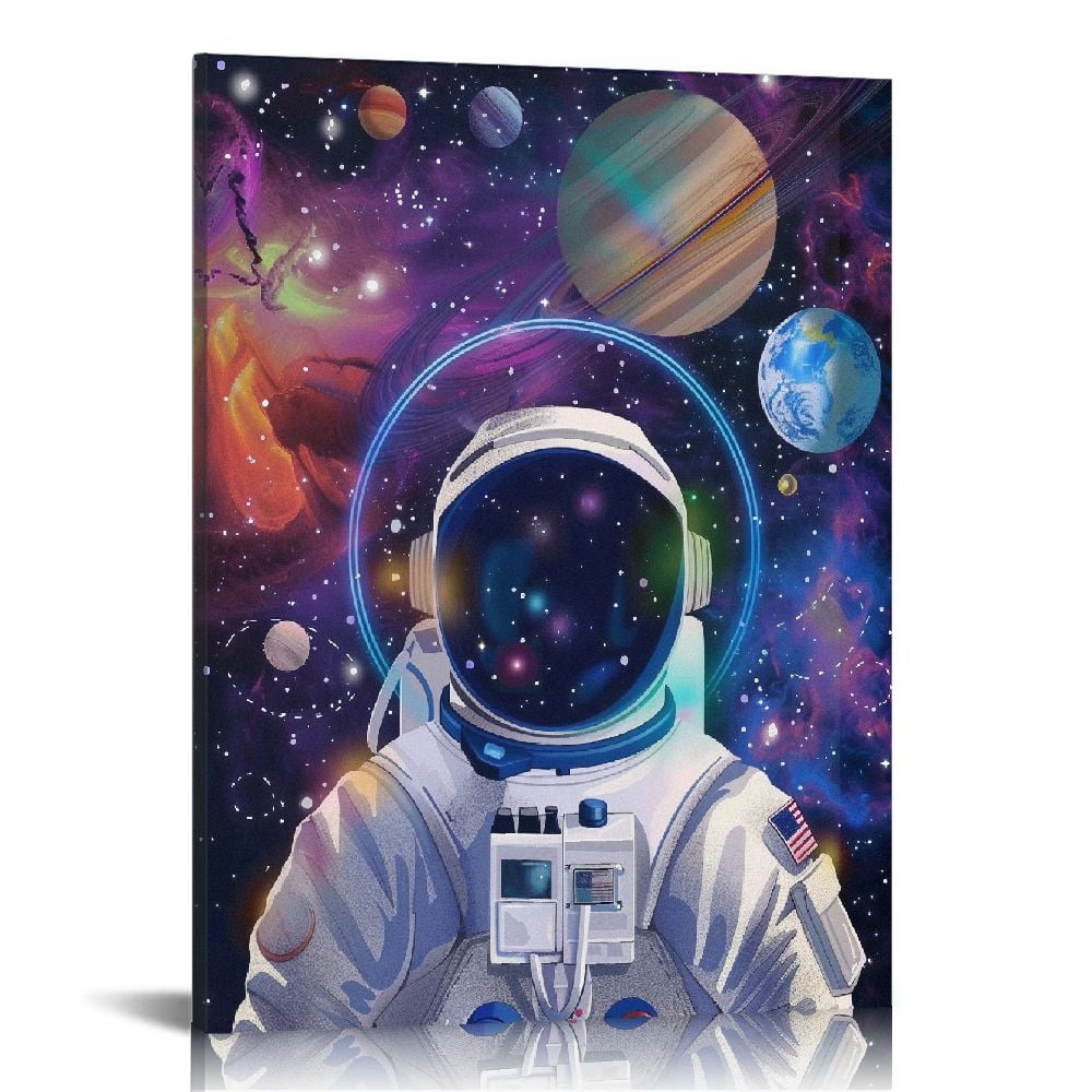 Shadudu Cosmic Universe Reflection Astronaut Helmet Galaxy Stars, 20x16 ...