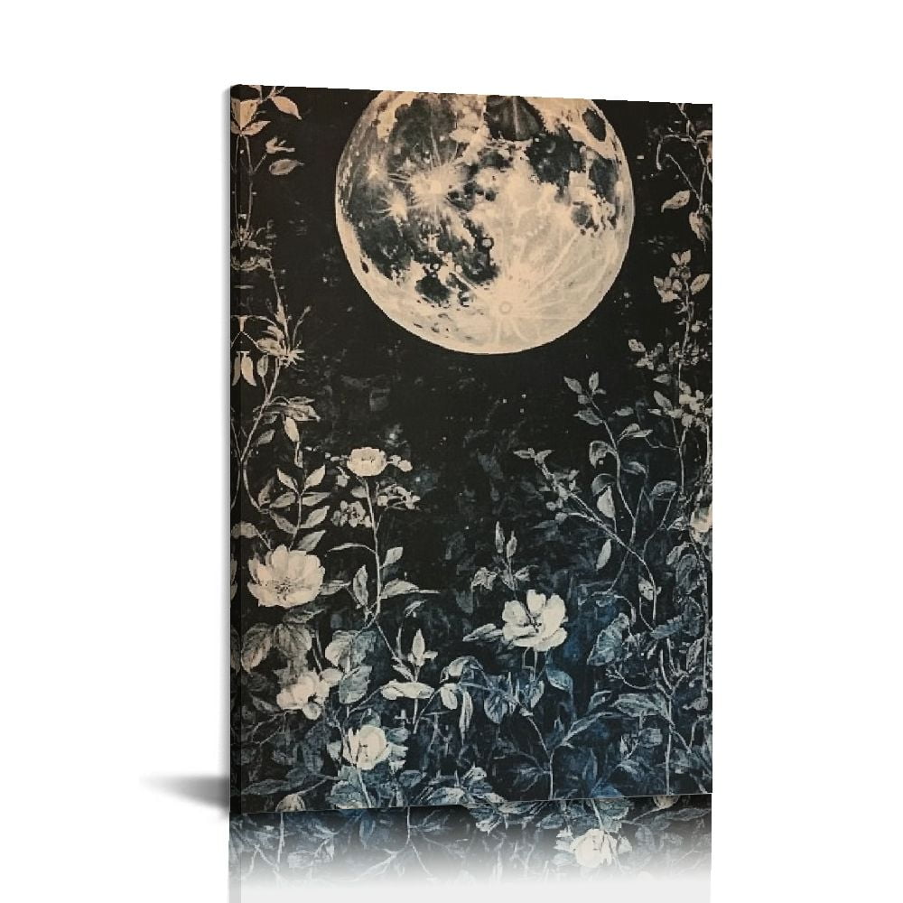 Shadudu Eclipse Wall Art William Morris Forest Botanical Print Gothic ...