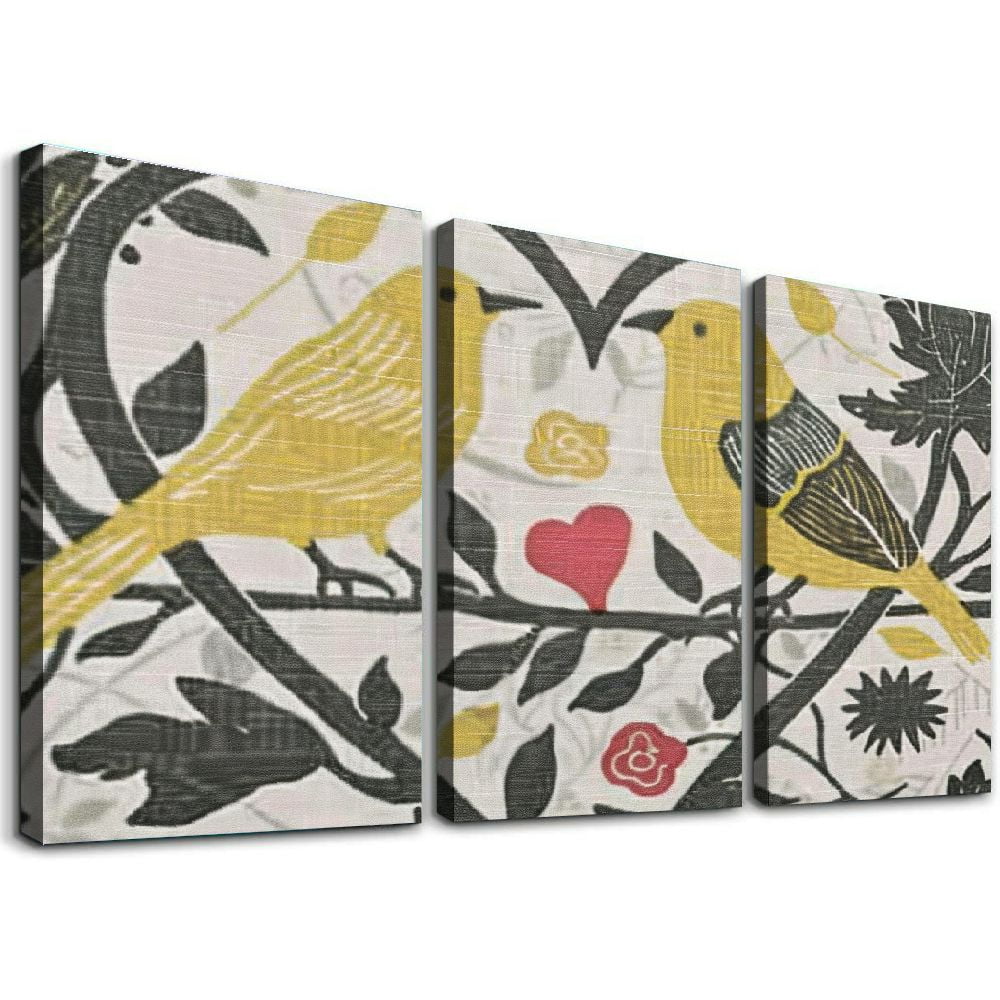 Shadudu Flowers Heart-shaped Design Modern Prints Living Room Bedroom ...