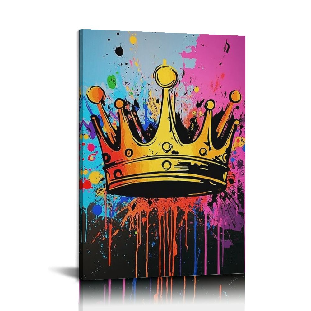 Shadudu Graffiti Art Canvas Print 24x36 Inch - Luxury Vertical Wall Art ...