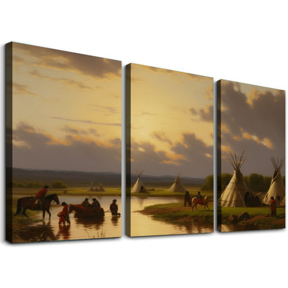 Shadudu Native Canvas Prints Wall Art Set of 3 for Living Room Bedroom ...