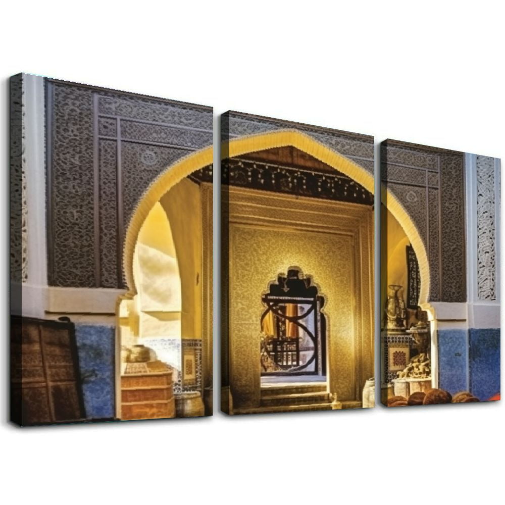 Shadudu Orientalism Arabesque Baroque Canvas Wall Art Decor for Living ...