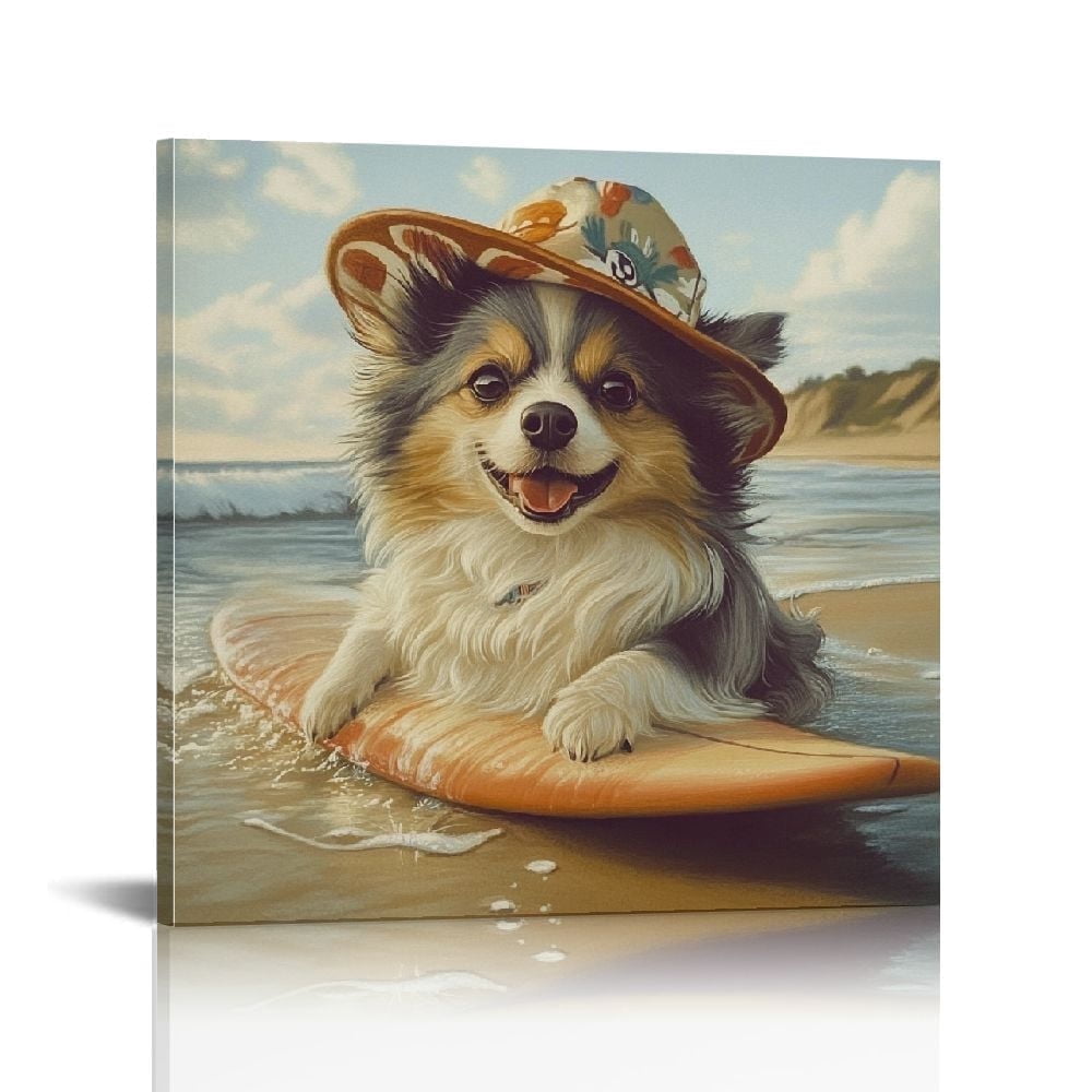 Shadudu Park Dog Wall Art Cute Animal Decor for Bedroom, Home Office ...