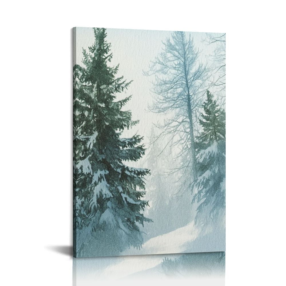 Shadudu Snow Canvas Wall Art Large Size 24x36 Inches Home Decor Art ...