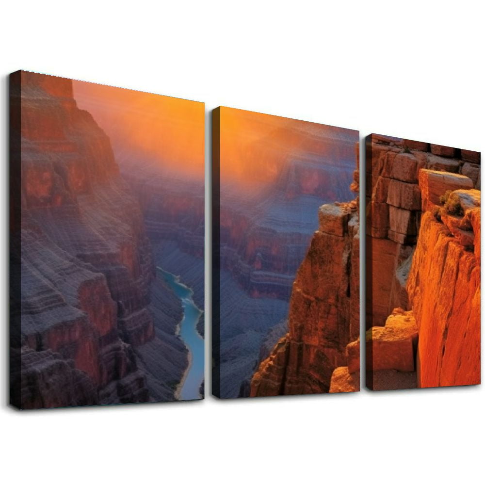 Shadudu Sunset/Sunrise Decor Set of 3 Pieces - Modern Prints for Living ...