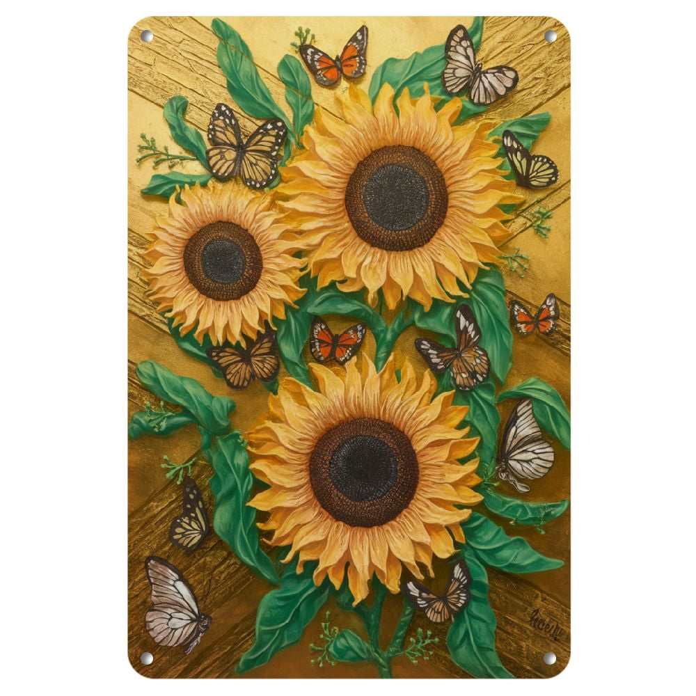 Shadudu Tinplate Wall Decor For Home - Vintage 8x12 Inch Metal ...