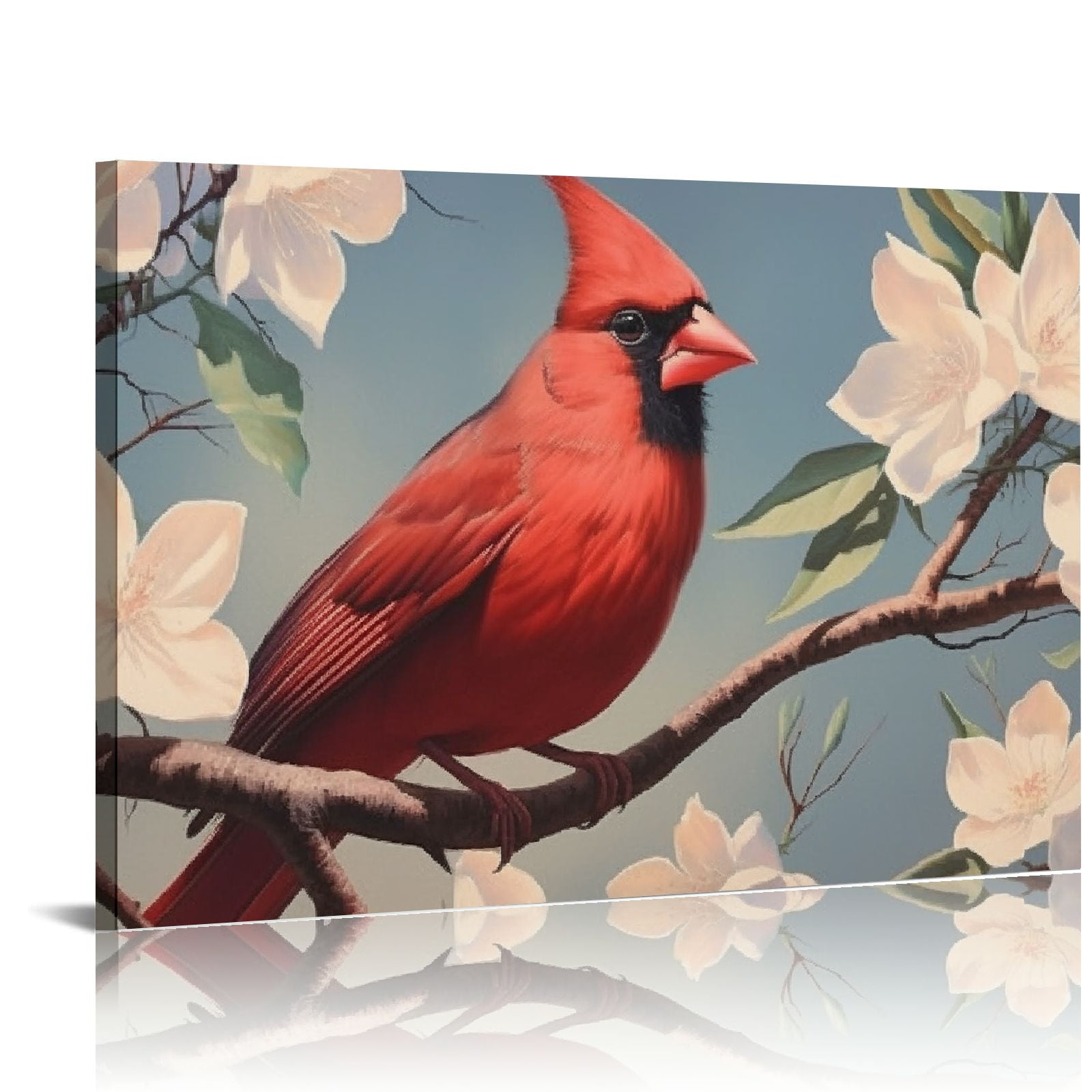 Shadudu Vintage Cardinal Wall Art Pictures Of Red Birds Cardinal On ...