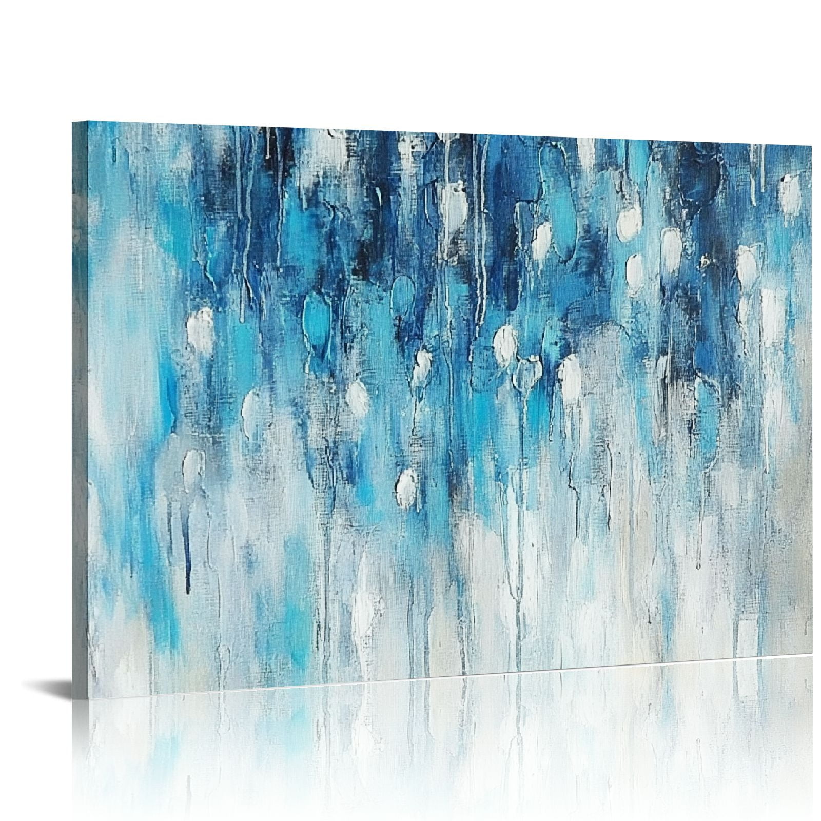 Shadudu Water Droplets Canvas Wall Art Decor for Bathroom, Elegant ...