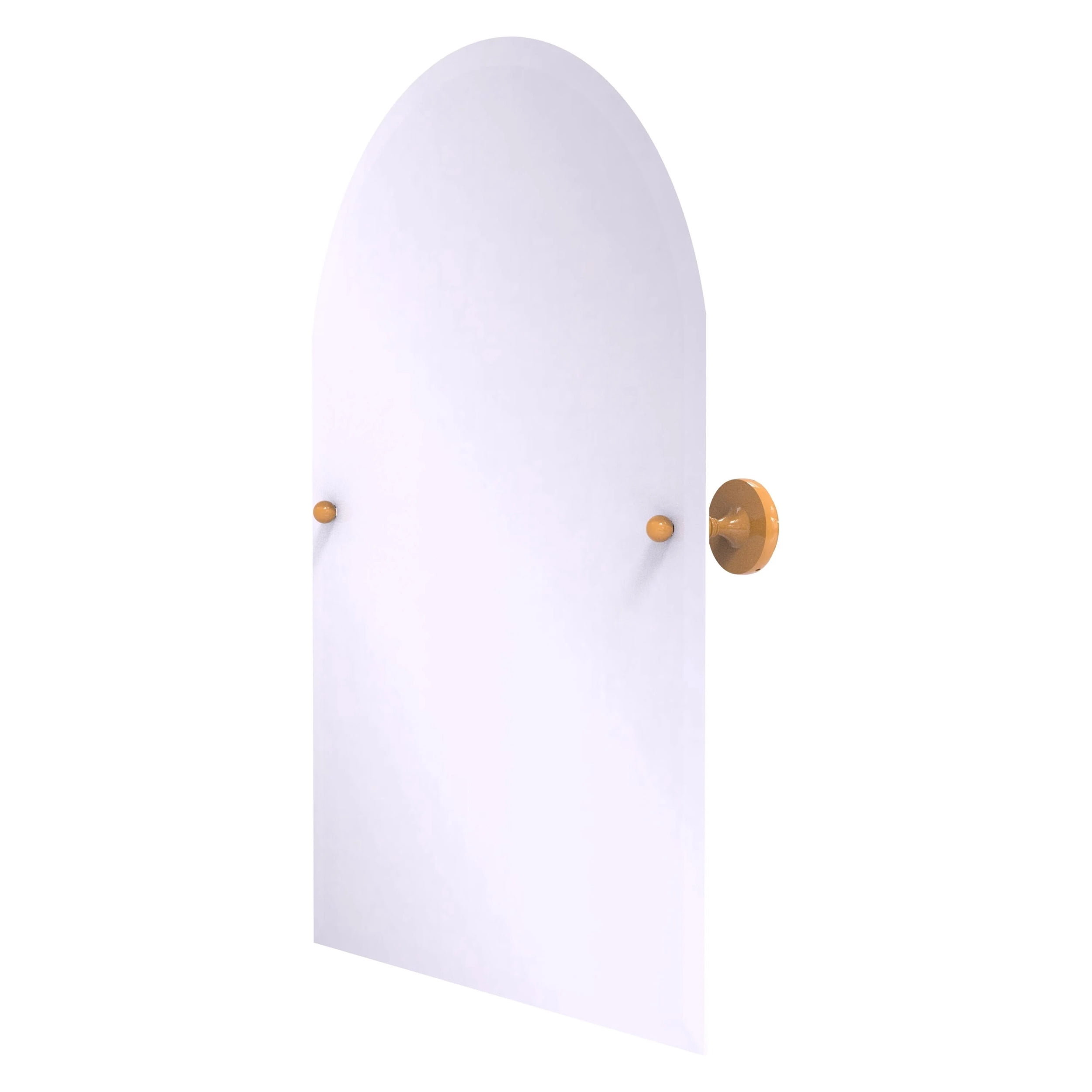 Shadwell Collection Frameless Arched Top Tilt Mirror with Beveled Edge ...