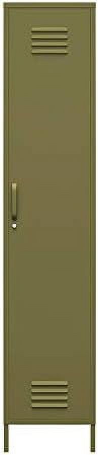 Shadwick 1 Door Tall Single Metal Locker Style Cabinet Olive Green ...