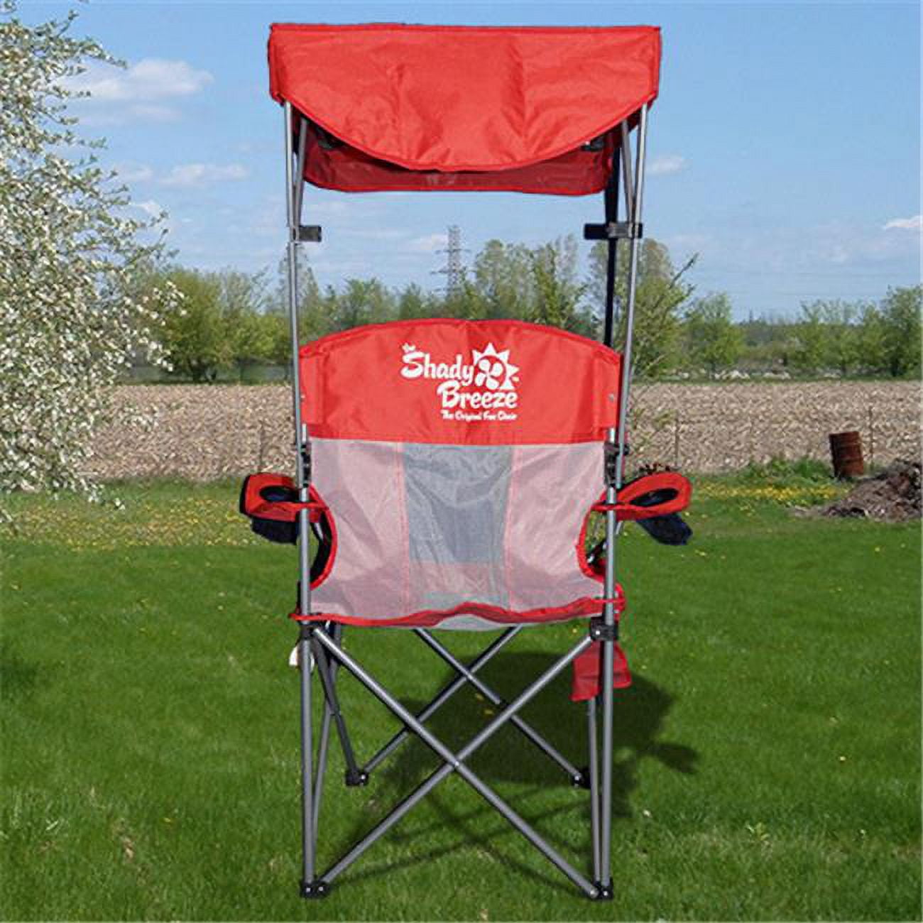 Shady Breeze The Original Fan Chair, Red - Walmart.com