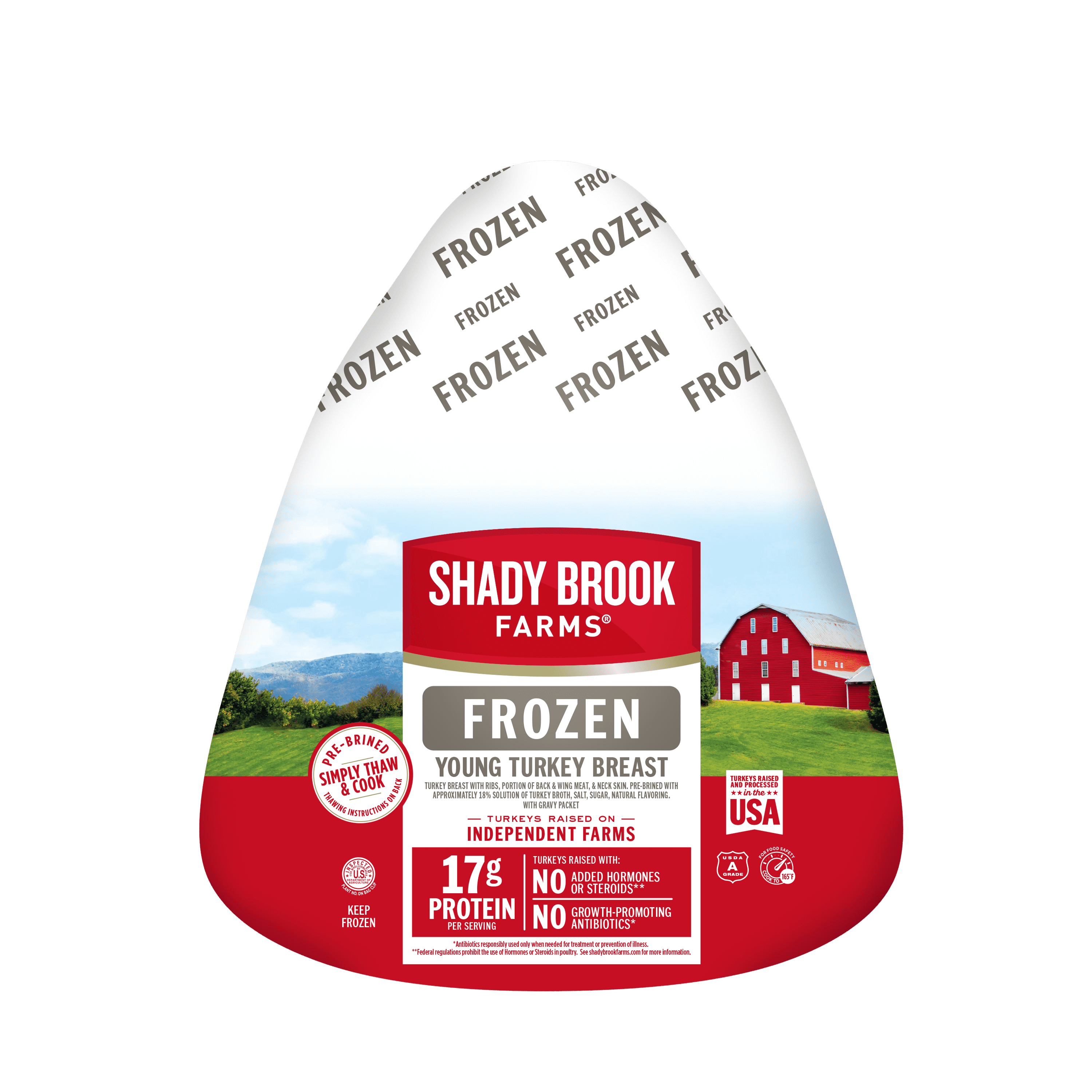 Shady Brook Farms Frozen Bone-In Turkey Breast, 3-9 lbs, Serves 2-6 - Walmart.com