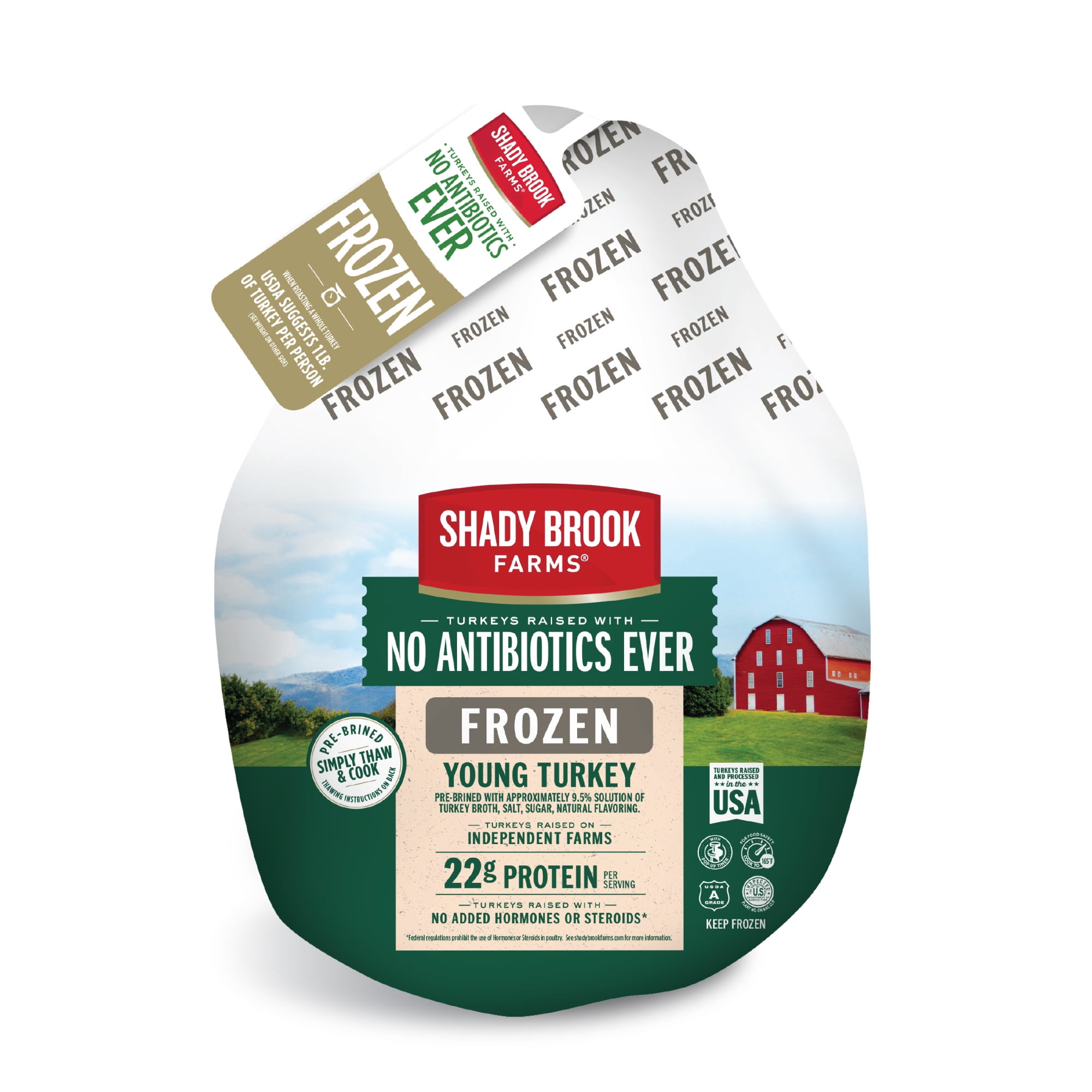 Shady Brook Farms® No Antibiotics Ever** Whole Turkey, Frozen, 1 Count ...