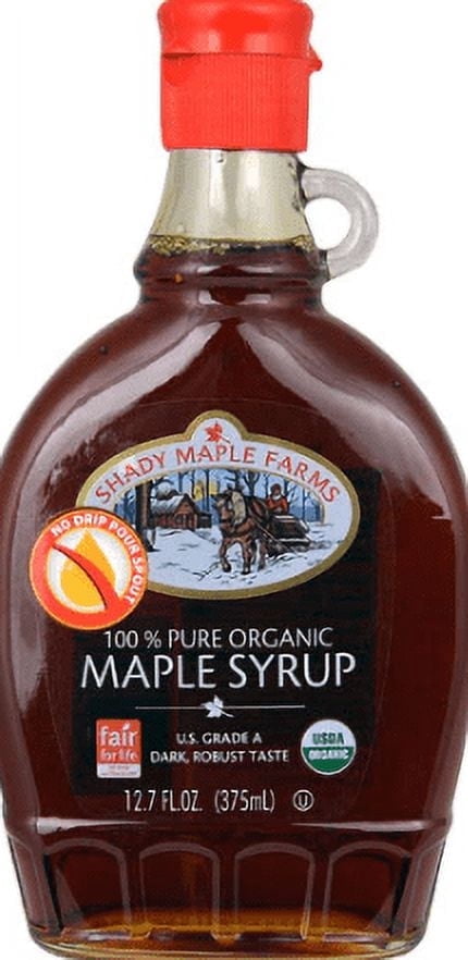 Shady Maple Farms 100% Pure Organic Maple Syrup 12.7 fl oz Pack of 2 ...