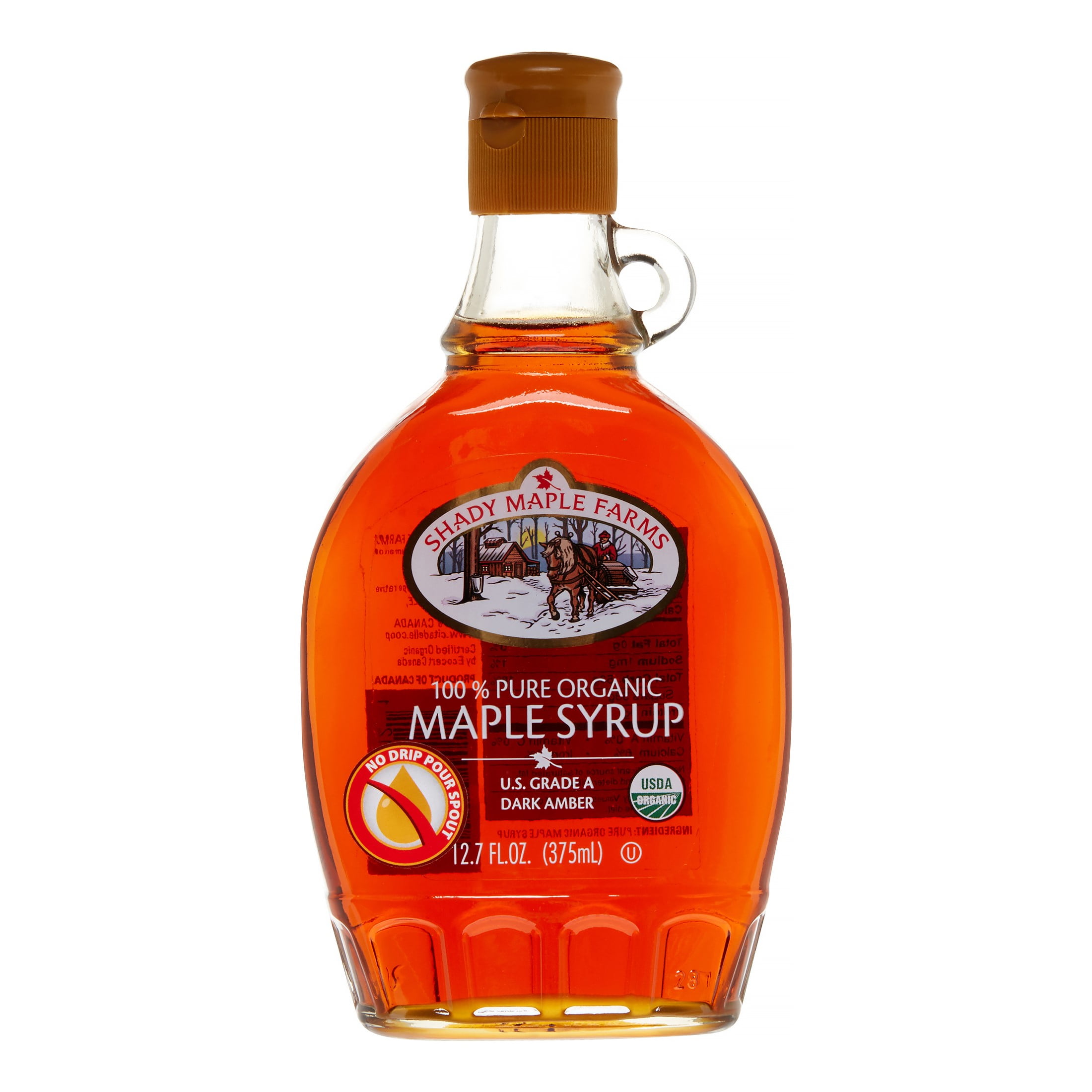 Shady Maple Farms Certified Organic Pure Syrup Maple 12.7 fl oz ...